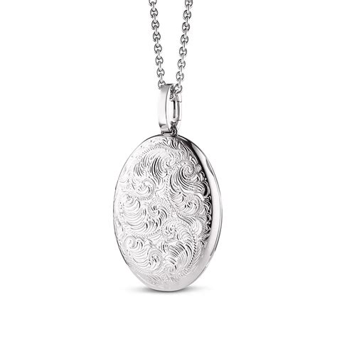 Locket Oval With Diamonds