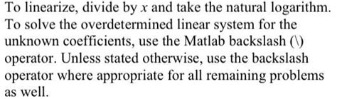 Solved Applied Numerical Methods Use Matlab To Solve