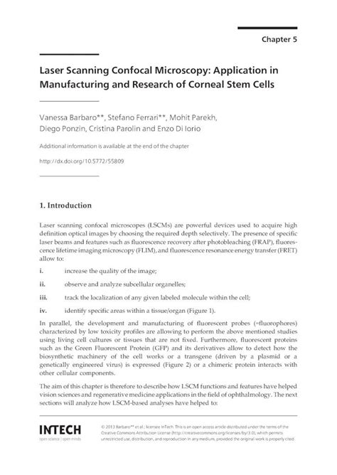 Pdf Laser Scanning Confocal Microscopy Application In · 86