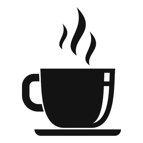 Premium Vector Hot Coffee Cup Icon Simple Illustration Of Hot Coffee