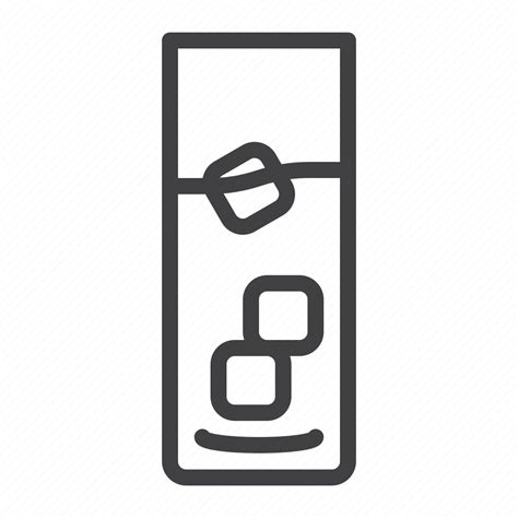 Glass Water Ice Cubes Icon Download On Iconfinder