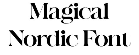 Magical Nordic Font Dafont Free Font