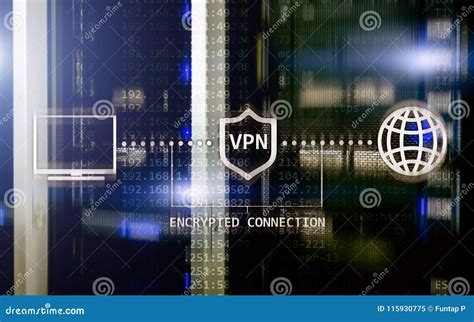 Virtual Private Network Vpn Data Encryption Ip Substitute Stock
