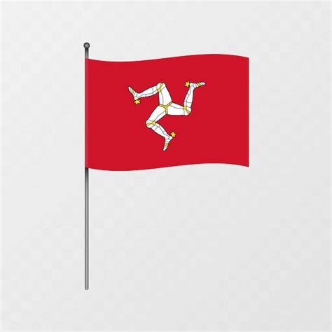 Premium Vector Madrid Flag On Flagpole Vector Illustration