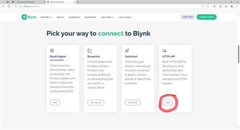 Blynk Website Api Link Broken Second Location