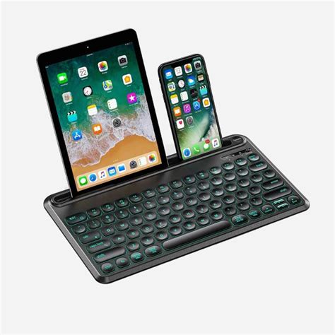 Jelly Comb 7 Colour Backlit Wireless Multidevice Keyboard TheShop Pk