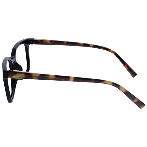 Opulize Koi Reading Glasses 2 Pack Large Rectangular Frame Black