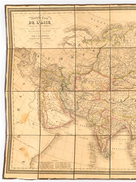 Nouvelle Carte de l Asie dressée par A R Frémin d après les voyages et les