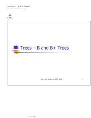 Understanding B B Trees II For Effective Data Structures Course Hero