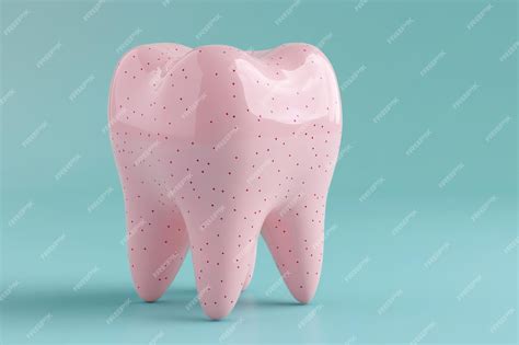 A Detailed 3d Model Of A Decayed Tooth With Plaque For Dental Education