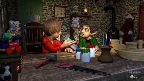Santas Toy Workshop Daz 3d