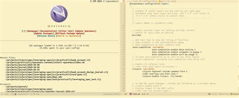 Install Spacemacs Practicalli Spacemacs