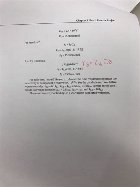Appendix A Batch Reactor Project A 1 Getting Started Chegg Com