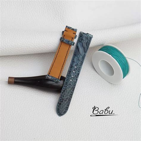 Quick Release Python Leather Watch Strap Custom Watch Band Python Skin Sw301