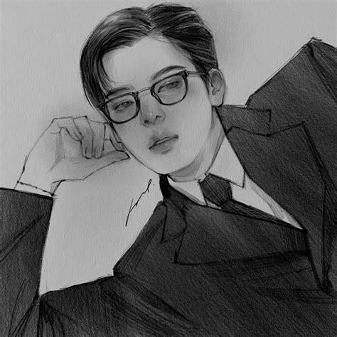 둡 Ysl ⠀ ⠀ 그림과정 연필드로잉 아이패드인물화 프로크리에이트 Ipaddrawing Instagram