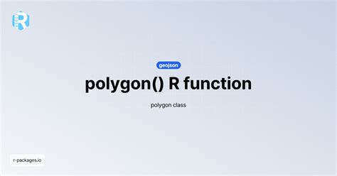 Polygon R Function From Geojson R Packages
