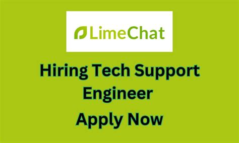 Limechat Hiring Tech Support Engineer Apply Now
