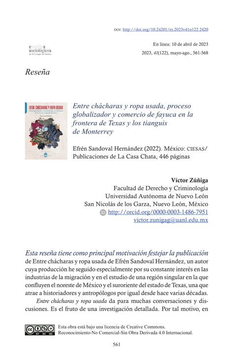 Pdf Entre Chácharas Y Ropa Usada Proceso Globalizador Y Comercio De