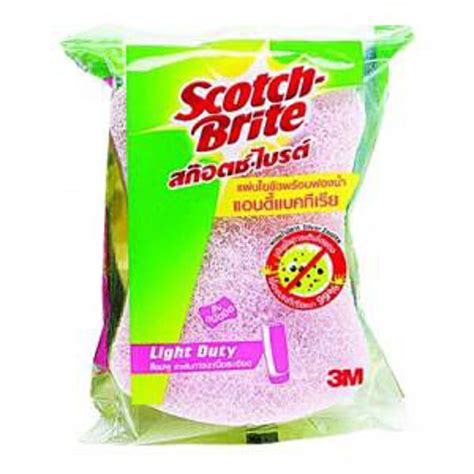 Azay B2b Wholesale 3m Scotch Brite Antibac Scrub Sponge Light Duty Pink