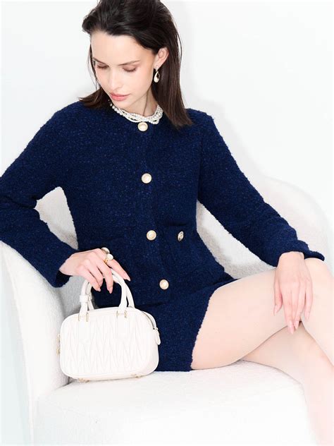 Прямая юбка мини из пушистого трикотажа :: LICHI - Online fashion store