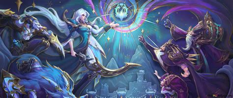 겨울의 축복을 받은 영웅 스킨 리그 오브 레전드lol 8k 배경화면 다운로드