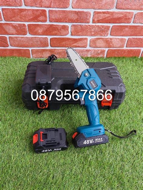 МИНИ Акумулаторна резачка за клони 48v Max с подарък верига Техническ