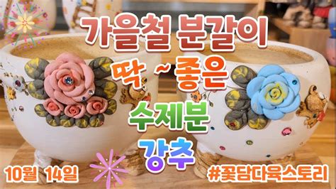 10월 14일 가을철 분갈이에 딱 좋은 수제분 강추 화분 꽃담다육스토리 예쁜화분 화분싸게파는곳 다육식물 多肉植物succulents 다육이 꽃담화분