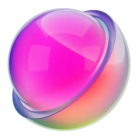 3d Abstract Shape With Iridescent Color Illustration Isolated