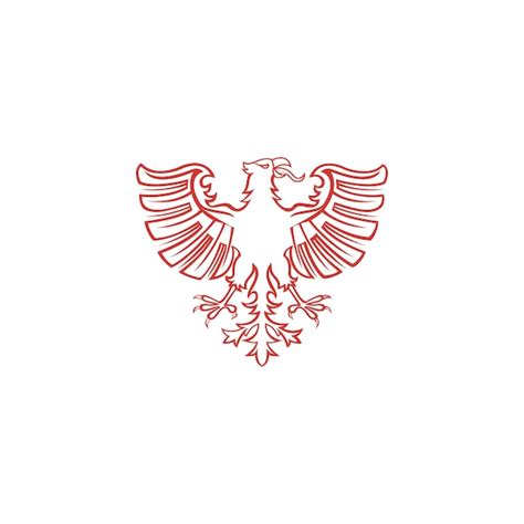 Premium Vector Heraldic Eagle Logo Vector Template Design