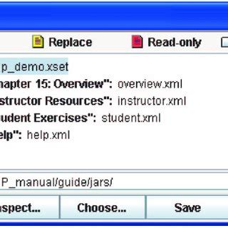 Tab Files A TabSet Xset File Can Be Saved External To A Jar Using Download Scientific