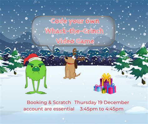Code Your Own Whack The Grinch Video Game At South Molton Library