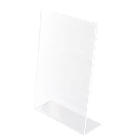 Stojak na ulotki cenówkę pionowy 100x150mm plexi transparantny 1szt