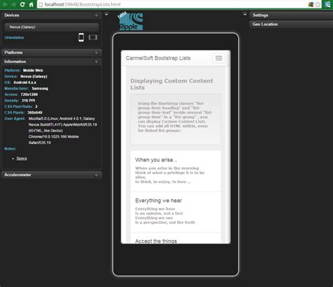 The Aspnet Mvc Club Bootstrap Tutorial Lesson 12 Responsive Lists