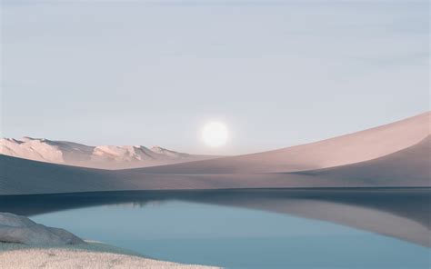 Desierto Fuente De Agua 2021 Windows 11 Paisaje 4k Hd Avance