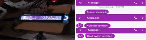Motion Vibration Reed Switch Detected And Sensor Active Sms Sending