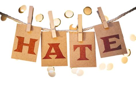 Hate Concept Clipped Cards And Lights Disapprove Rope Print Print