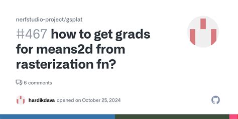 How To Get Grads For Means2d From Rasterization Fn · Issue 467