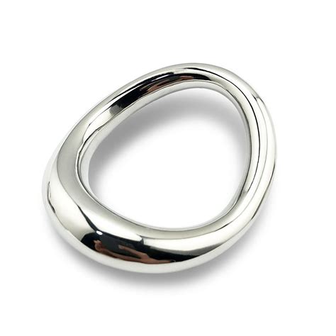 New Stainless Steel Curved Locking Ring Scrotum Penis Restraint Stretch New Stainless Steel Curved Locking Ring Scrotum Penis Restraint Stretch