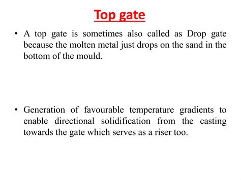 Gating System In Casting Pptx Physics Science