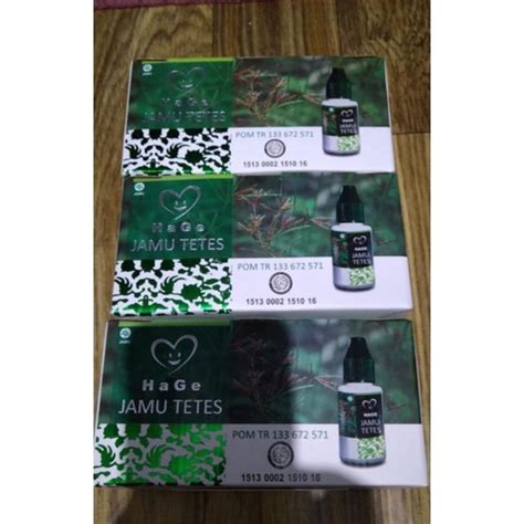 Jual Hage Jamu Tetes Kesehatan Hg Asli Original Shopee Indonesia