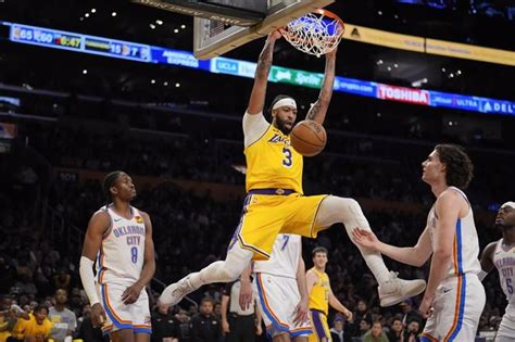 Nba》就是打不過湖人！雷霆遭痛宰跌下西區龍頭 體育 中時新聞網