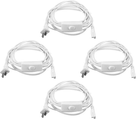 Trahoo T5 T8 Led Tube Light Power Cord 4pcs 9 8ft Extension Cable Wire