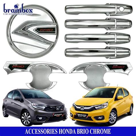 Handle Cover Tank Cover Outher Honda Brio Chrome Mangkok Pegangan Pintu Tutup Tangki Lazada