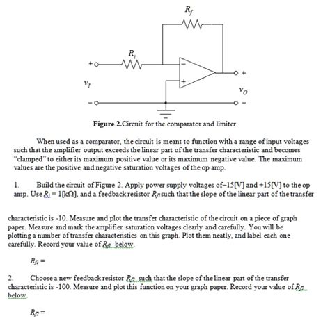 solved figure 2 circuit for the comparator and limiter when used as