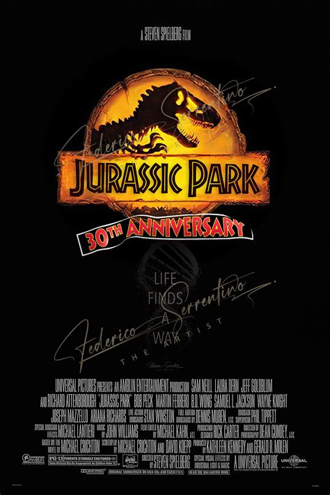 Jurassic Park 30th Anniversary Fan Made Poster Jurassic Park 30th