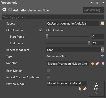 Animation Properties Stride