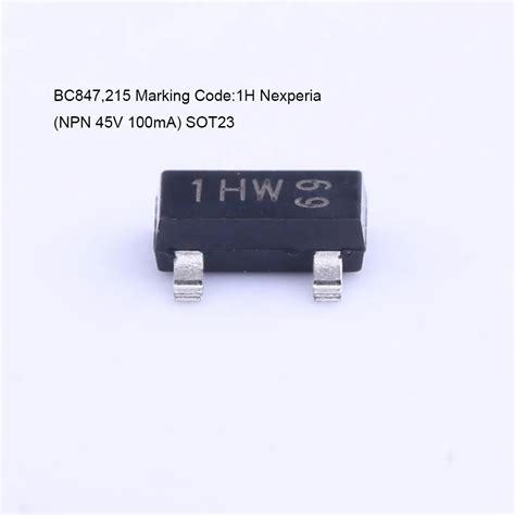 Original Nexperia Bc847 Series Bc847 215 1h Bc847a 215 1e Bc847b 215