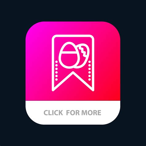 Tag Easter Egg Mobile App Button Android And Ios Line Version 19122762 Vector Art At Vecteezy