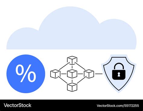 Cloud Computing Blockchain Technology Royalty Free Vector