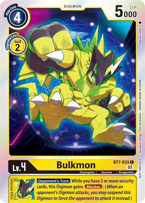 Bulkmon Official Tournament Pack Vol 11 Next Adventure Digimon Card Game